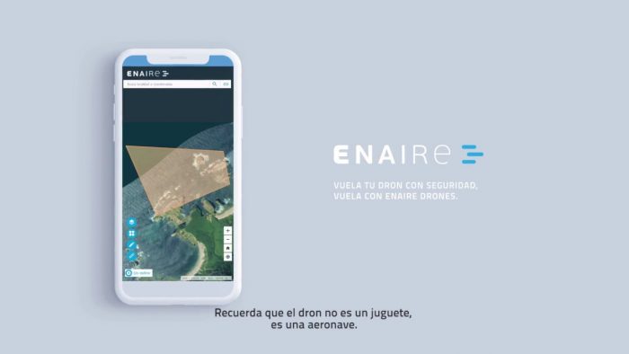 Enaire Drones, la app que te permite saber en que lugar puedes volar tu dron