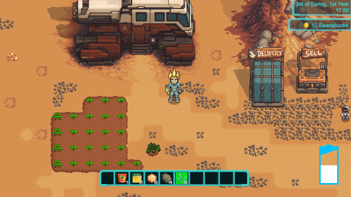 One Lonely Outpost un simulador de vida de granja en el espacio